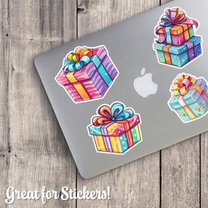 Colorful Gift Boxes Clipart - 15 Rainbow Colored Present Box Graphics ...