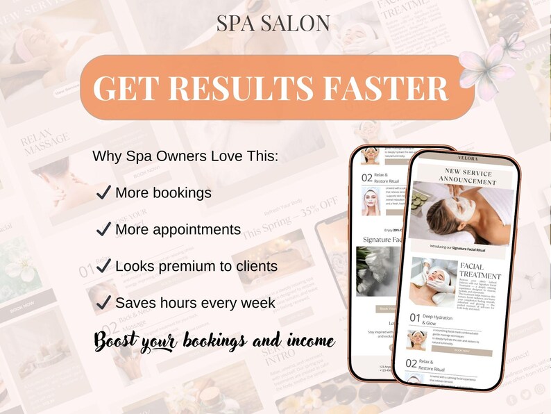 Spa Email Templates for Booking Clients | Canva Wellness Newsletter ...