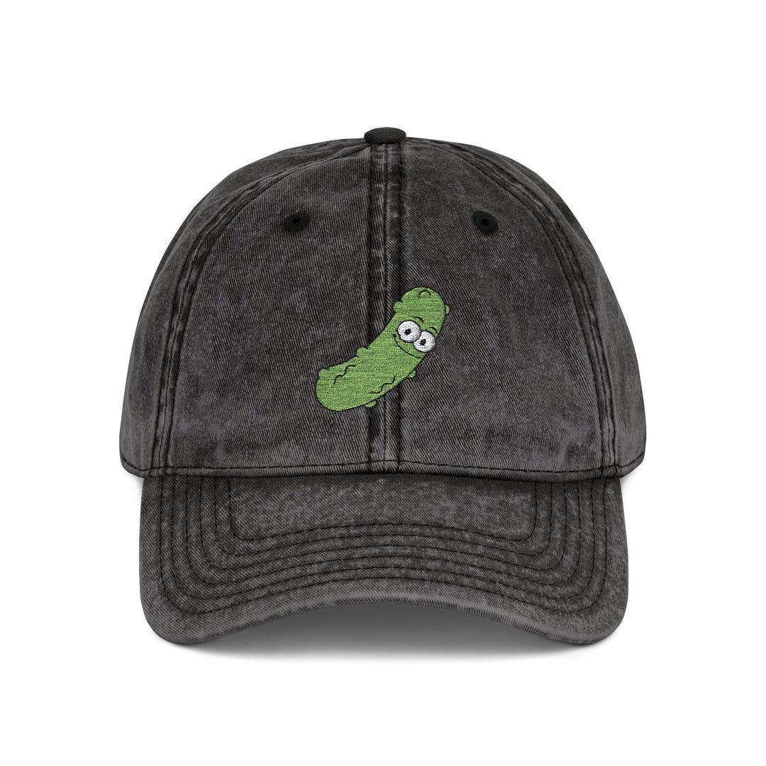 Pickle Embroidery Cap, Vintage Washed Dad Hat, Funny Pickle Lover Gift ...