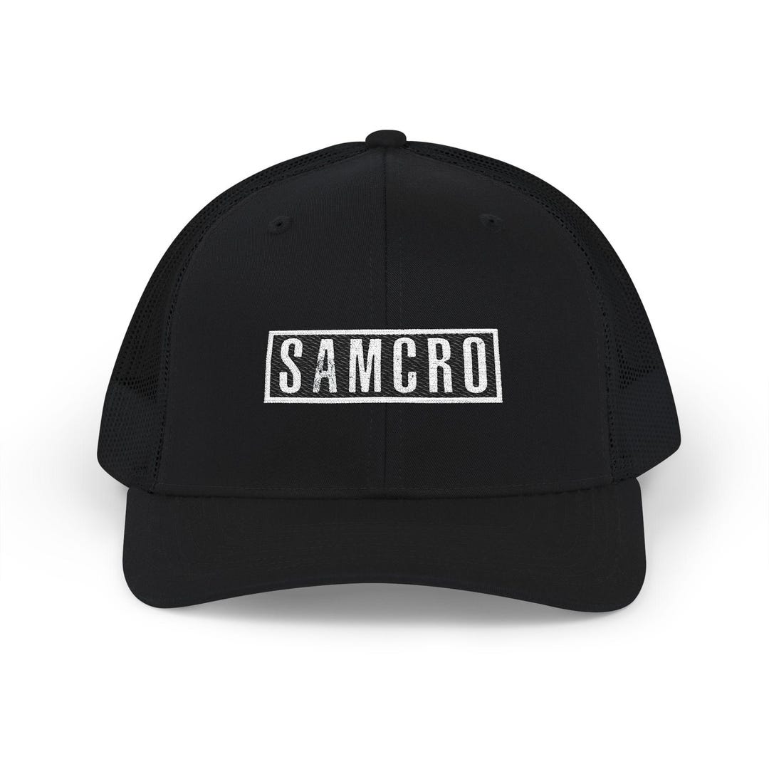 Sons of Anarchy Snapback Trucker Cap | Embroidered SAMCRO Logo - Etsy