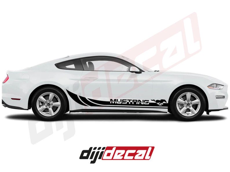 Ford Mustang Side Stripes Decals - Etsy