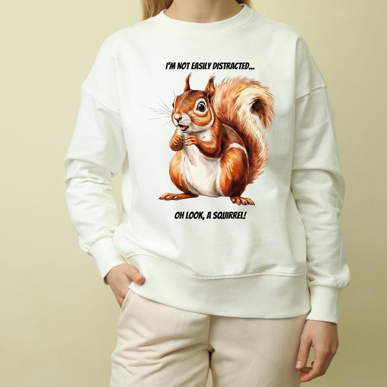 Funny ADHD Squirrel PNG, Adhd Mental Health Humor Sarcasm ...