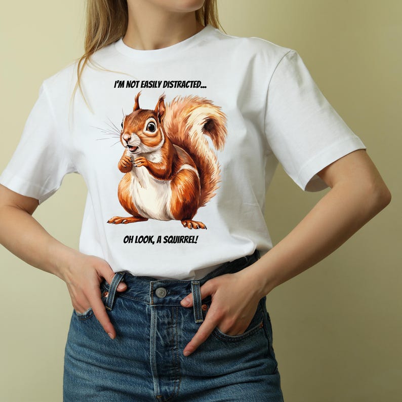 Funny ADHD Squirrel PNG, Adhd Mental Health Humor Sarcasm ...