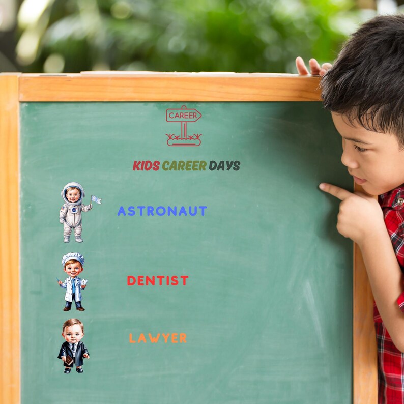 Watercolor Kids Careers Clipart Bundle, Firefighter,teacher PNG, Career ...