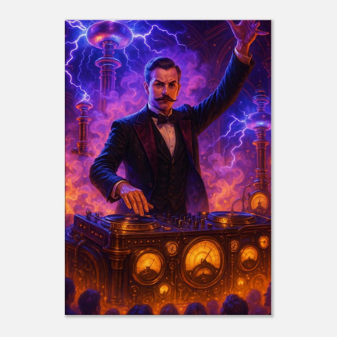 Steampunk DJ Canvas Alternative Wall Art (ships From UK) Retro ...