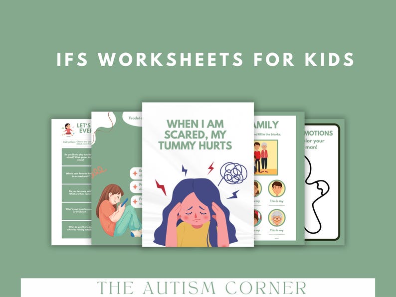 IFS Kids Workbook: Emotional Regulation, Play Therapy (digital Download ...