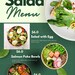 Editable Salad Menu Template - Modern Healthy Food Menu Canva, Word ...