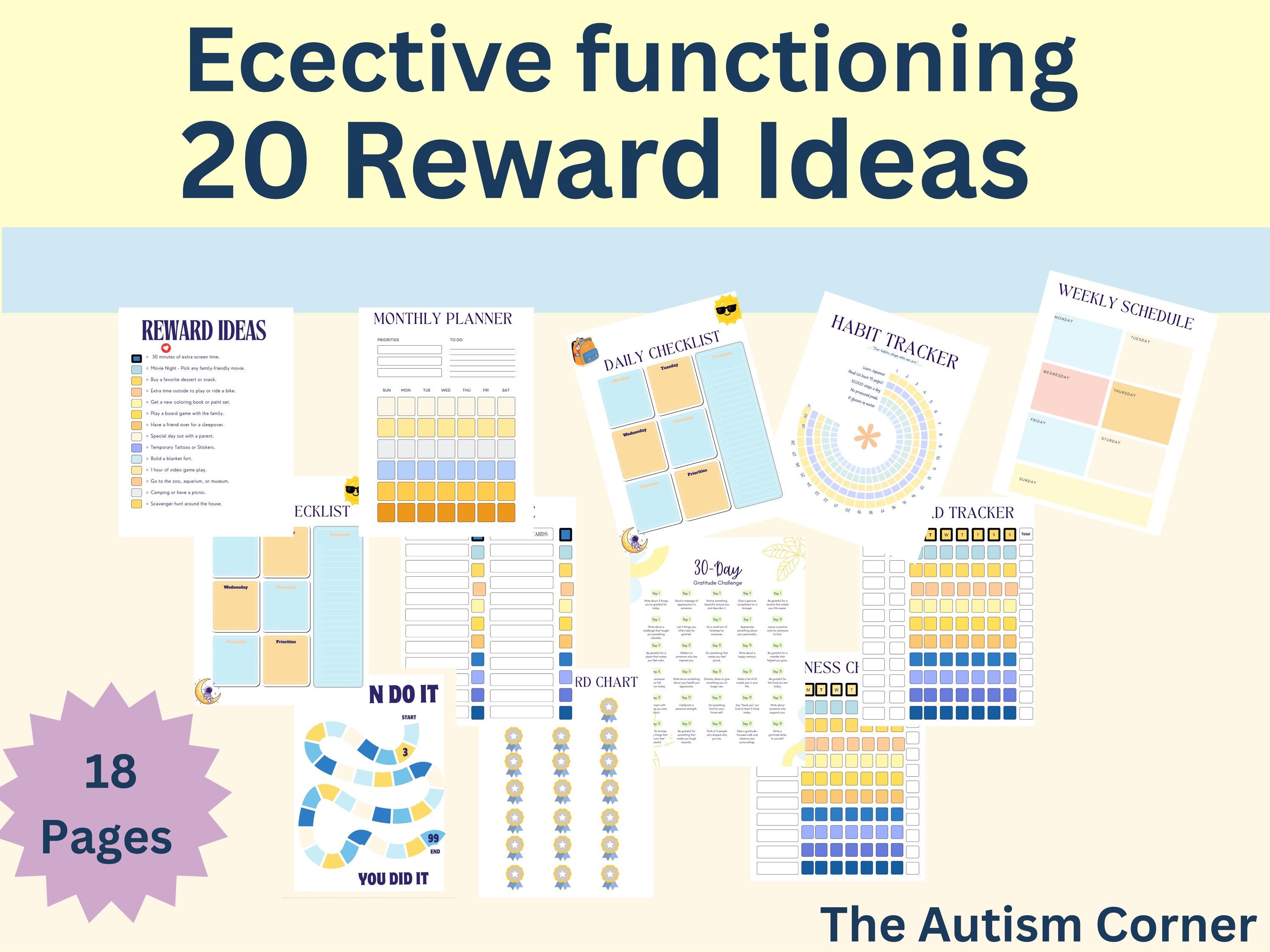 Autism Reward Chart Bundle | Positive Reinforcement & Behavior Tracking ...