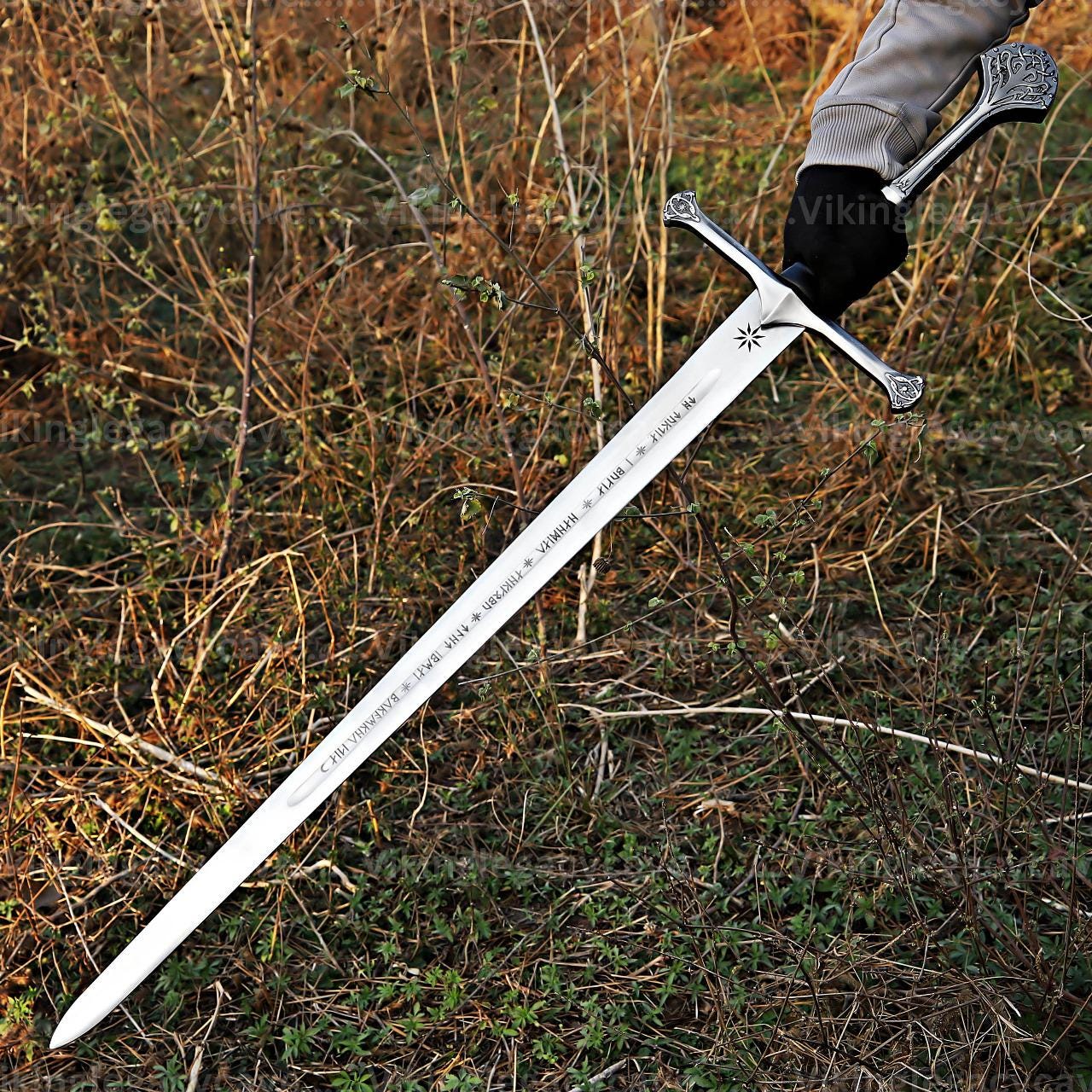 Viking Sword Gift Medieval Sword for Home Decor Christmas Gift Cosplay ...