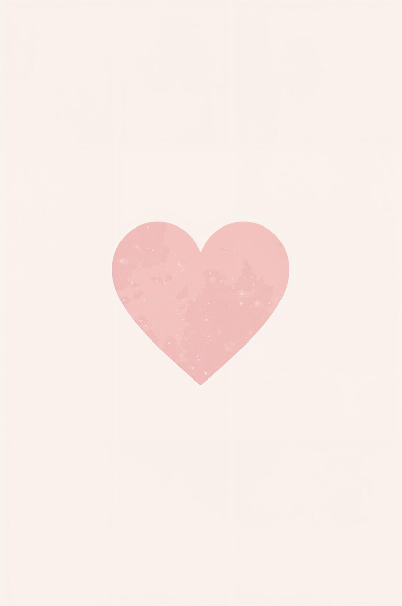Romantic Love Mobile Wallpaper: Pastel Pink Heart Background (digital ...