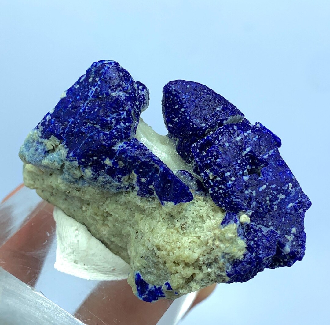 Exquisite Natural Lazurite With Pyrite – 270 Carats Fluorescent Blue ...