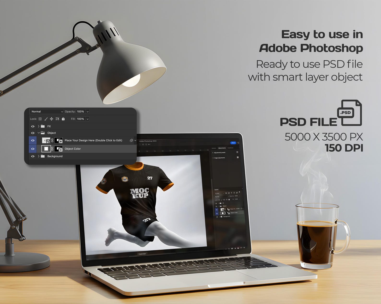 Soccer Jersey Mockup: Action Pose, Knee Slide Design (PSD File) - Etsy
