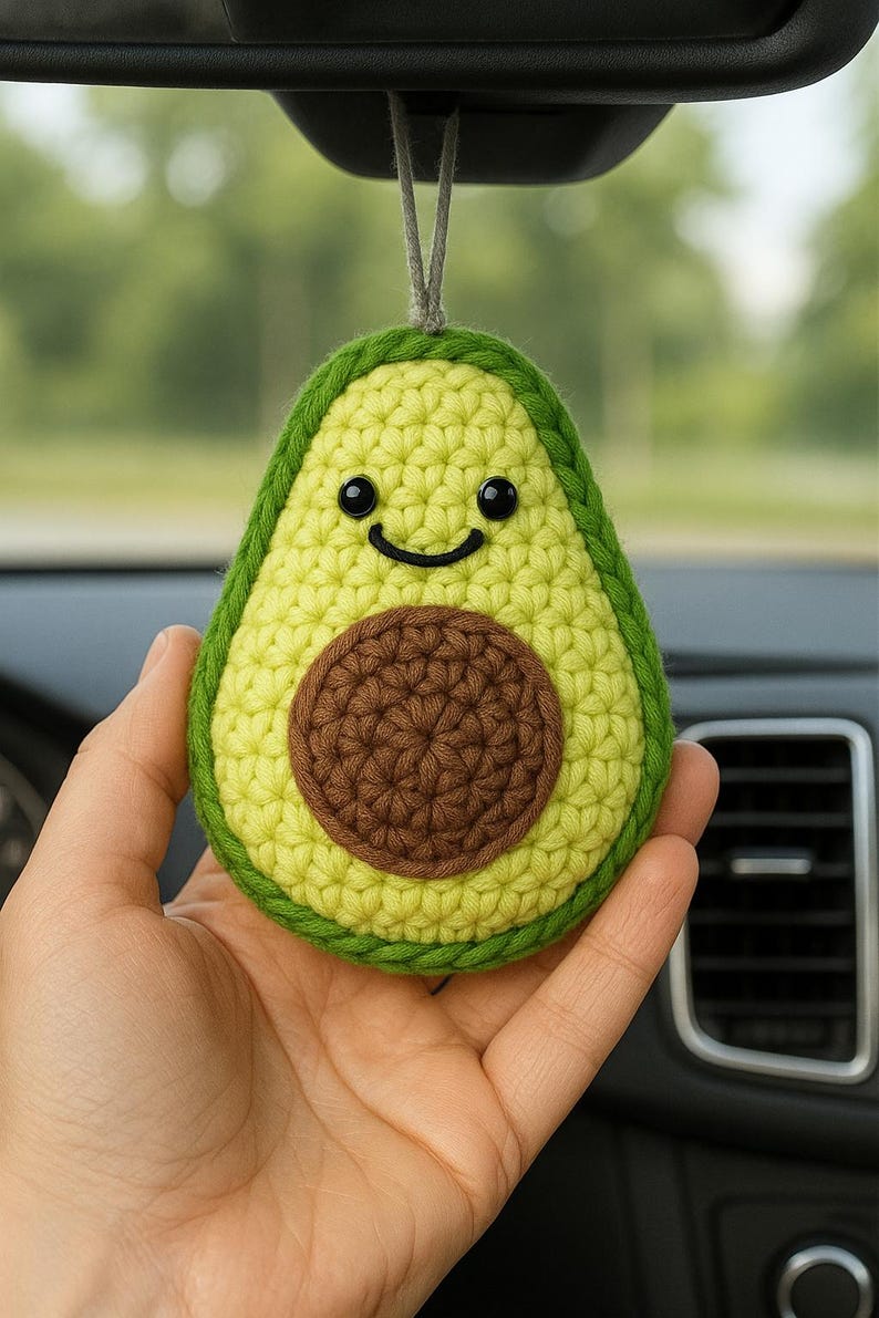 Avocado Crochet Pattern PDF - Amigurumi Crochet Pattern, Cute Crochet ...