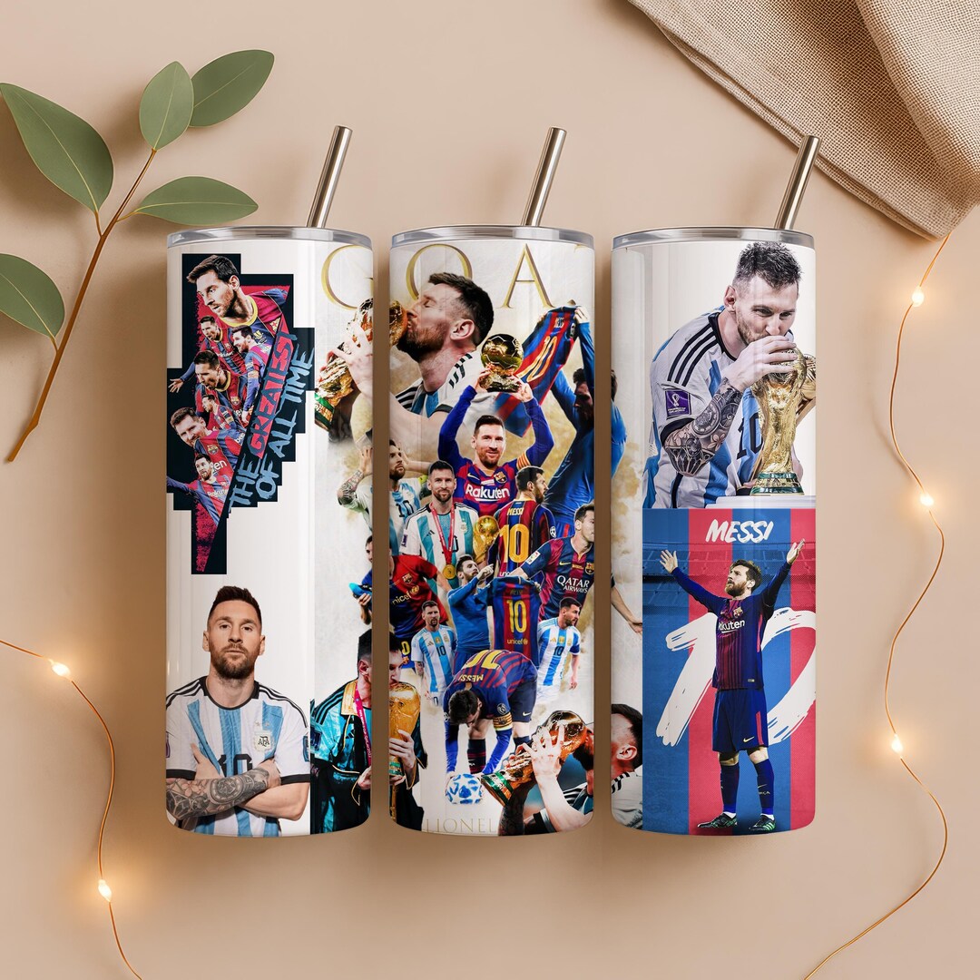 Lionel Messi Cup Design | World Champion Soccer Tumbler Wrap ...