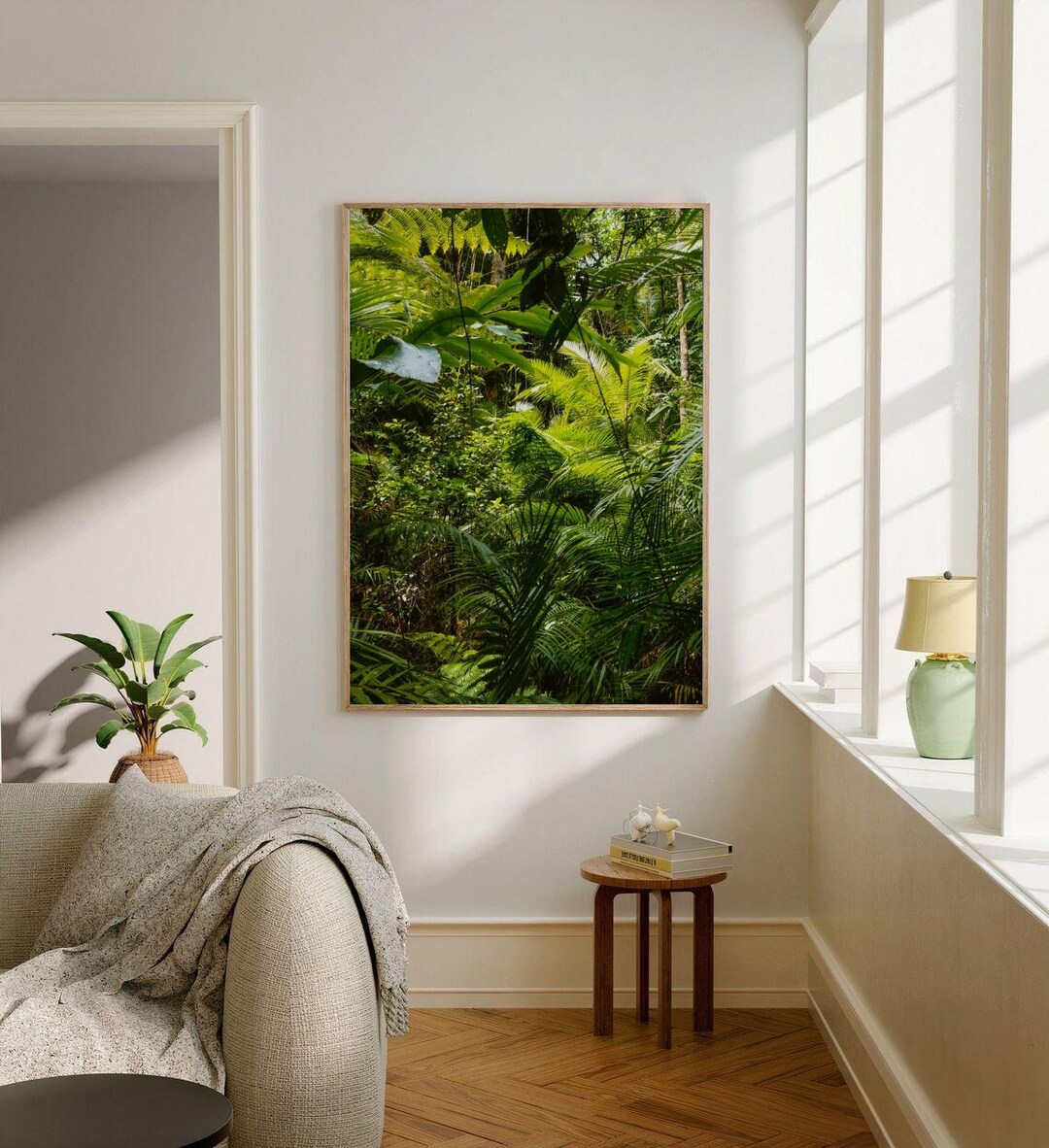 Lush Green Rainforest Print | Nature Wall Art | Tropical Jungle ...
