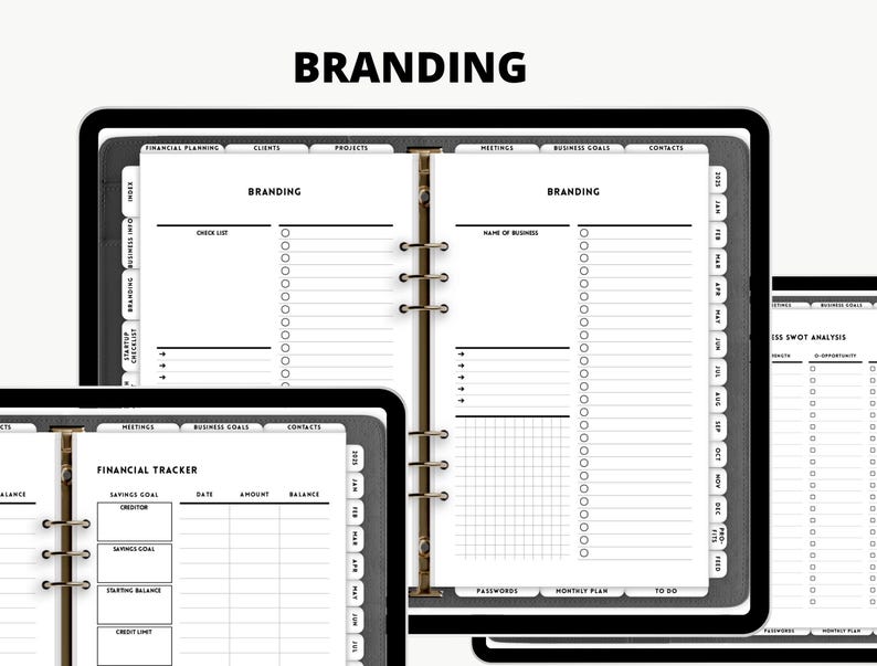 Digital Business Planner - Etsy