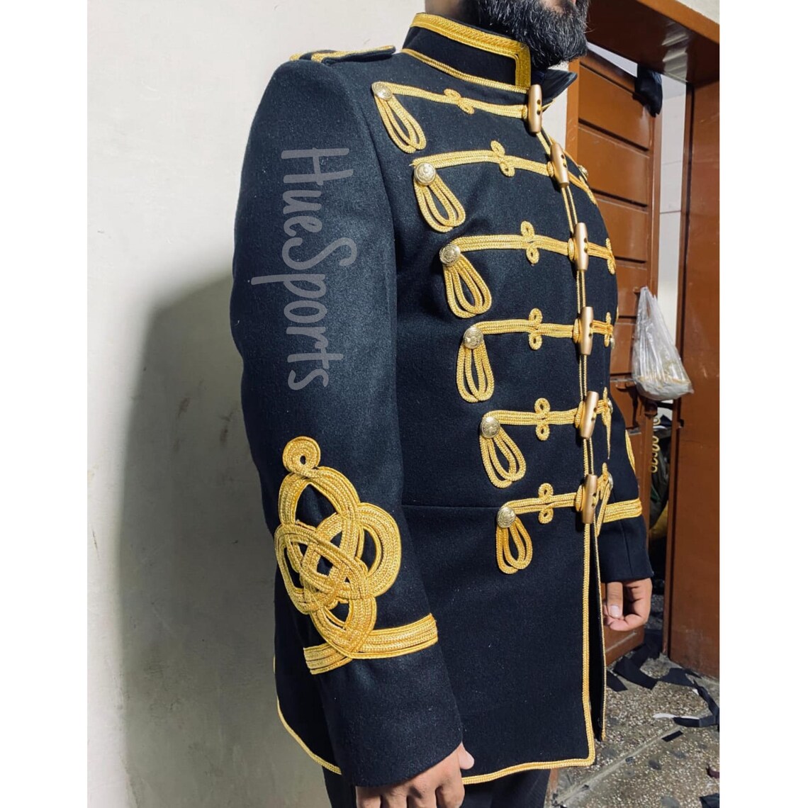 Handmade 19th Century Hussars Officer's Tunic Jacket | Custom Military ...