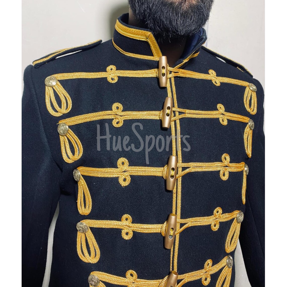 Handmade 19th Century Hussars Officer's Tunic Jacket | Custom Military ...