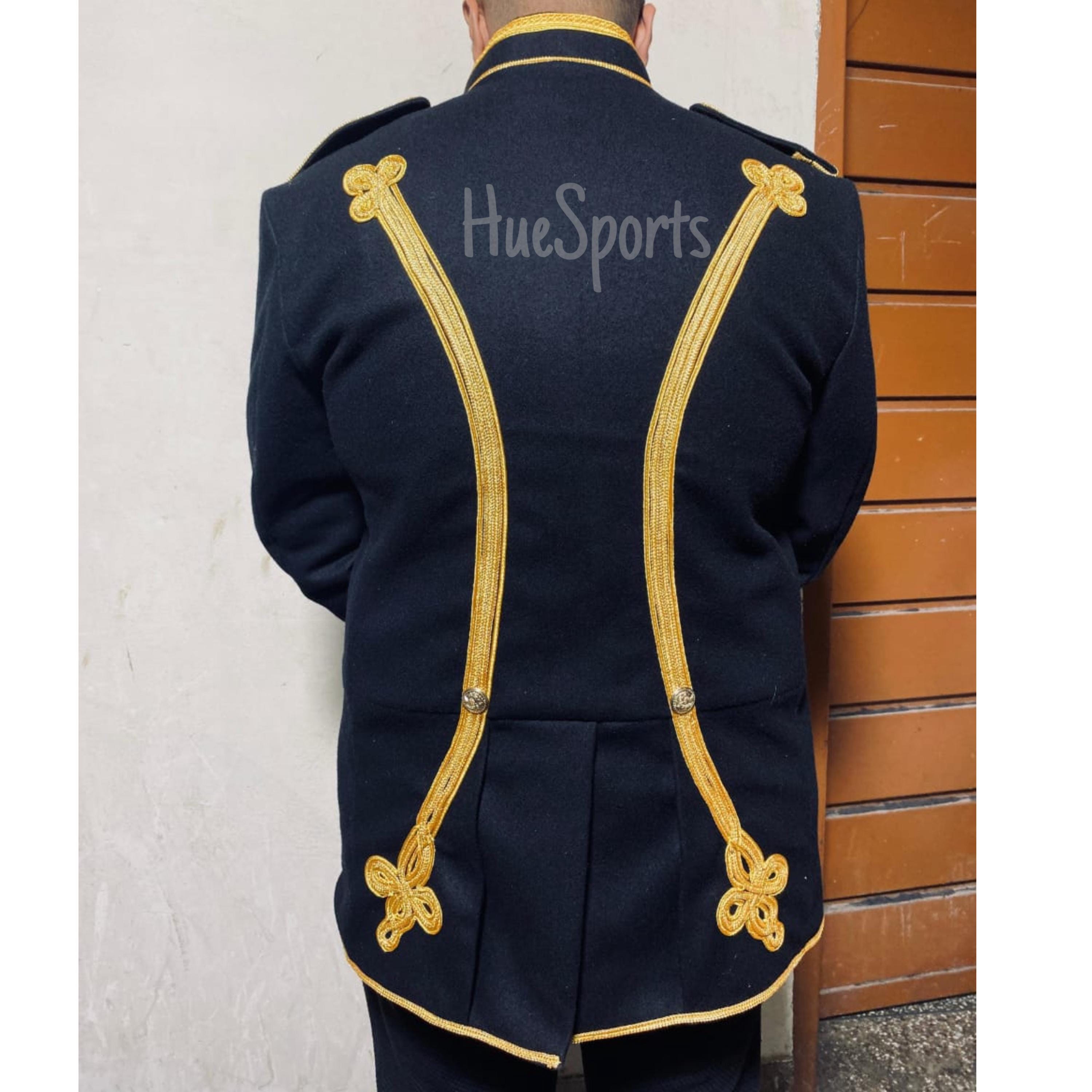 Handmade 19th Century Hussars Officer's Tunic Jacket | Custom Military ...