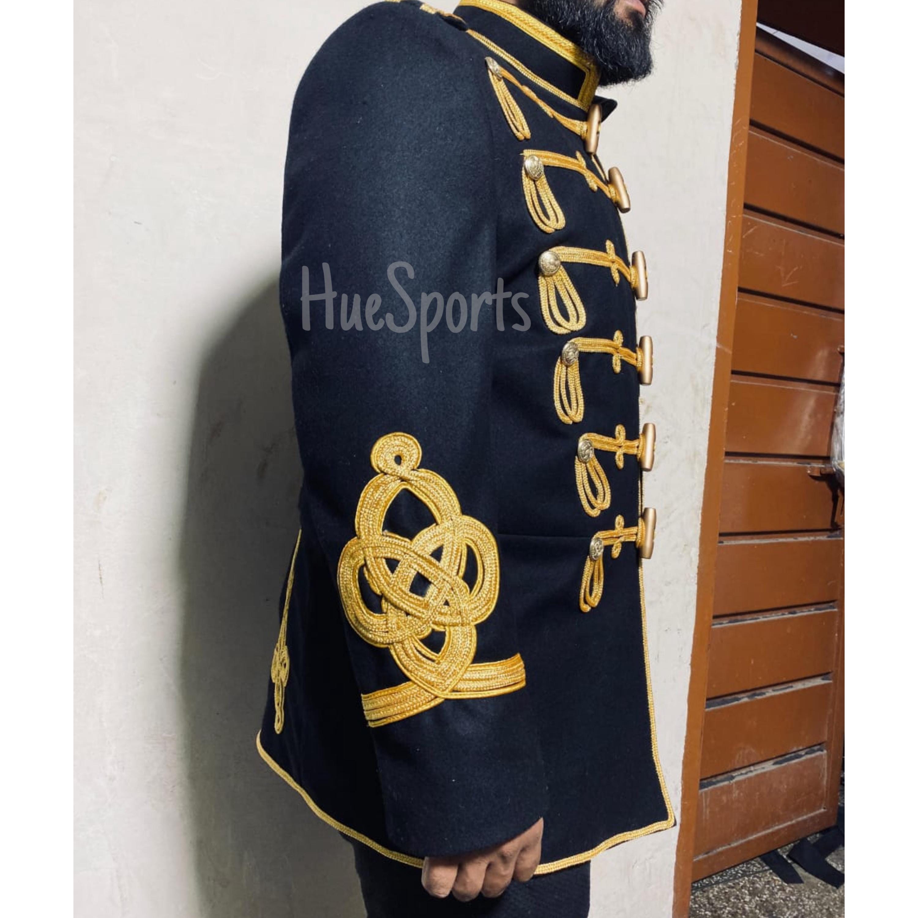 Handmade 19th Century Hussars Officer's Tunic Jacket | Custom Military ...