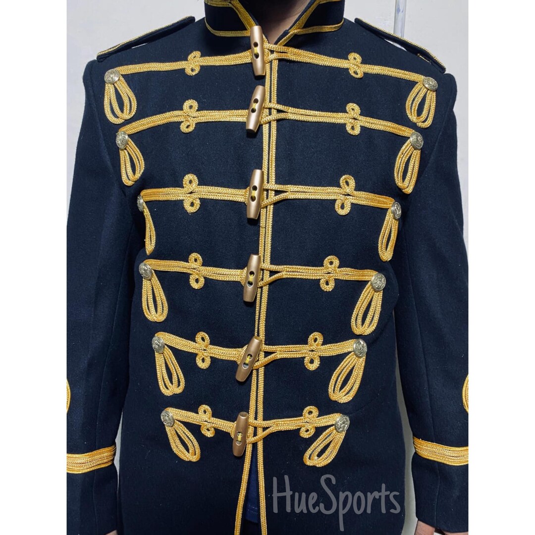 Handmade 19th Century Hussars Officer's Tunic Jacket | Custom Military ...