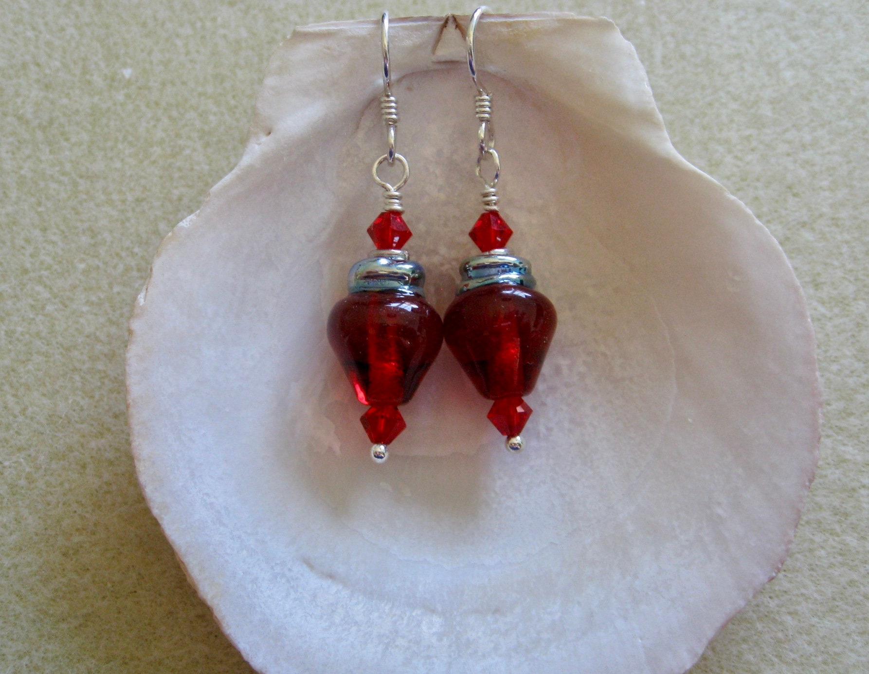 Bright Red Holiday Light Bulb Earrings - Etsy