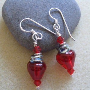 Bright Red Holiday Light Bulb Earrings - Etsy