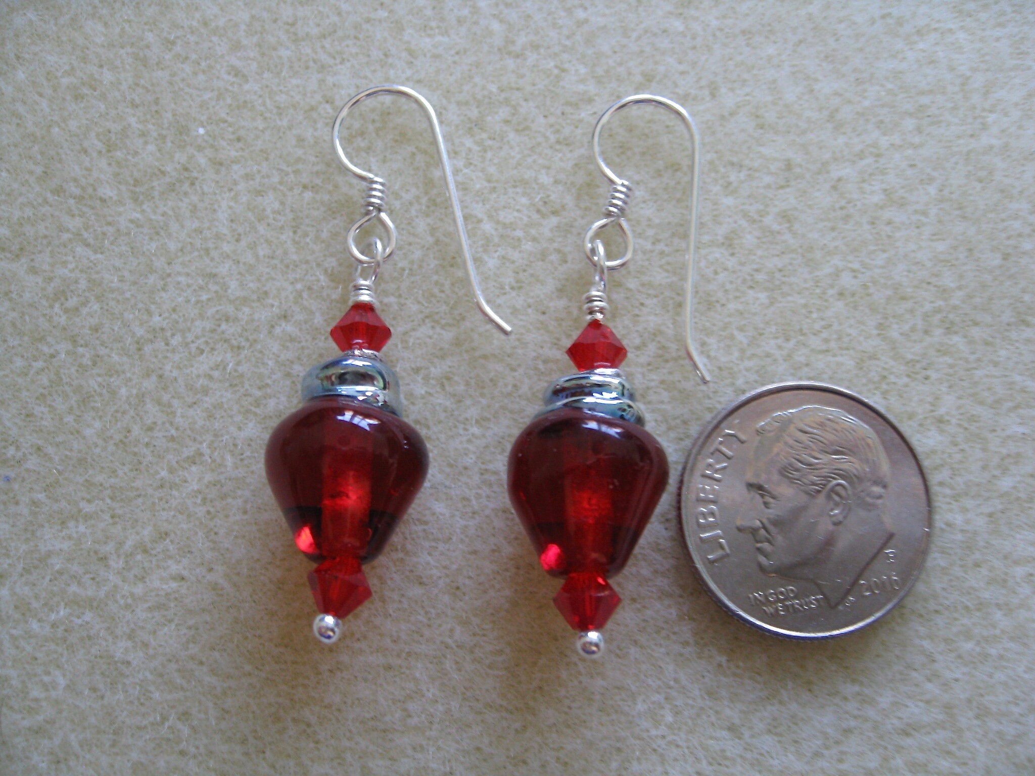 Bright Red Holiday Light Bulb Earrings - Etsy