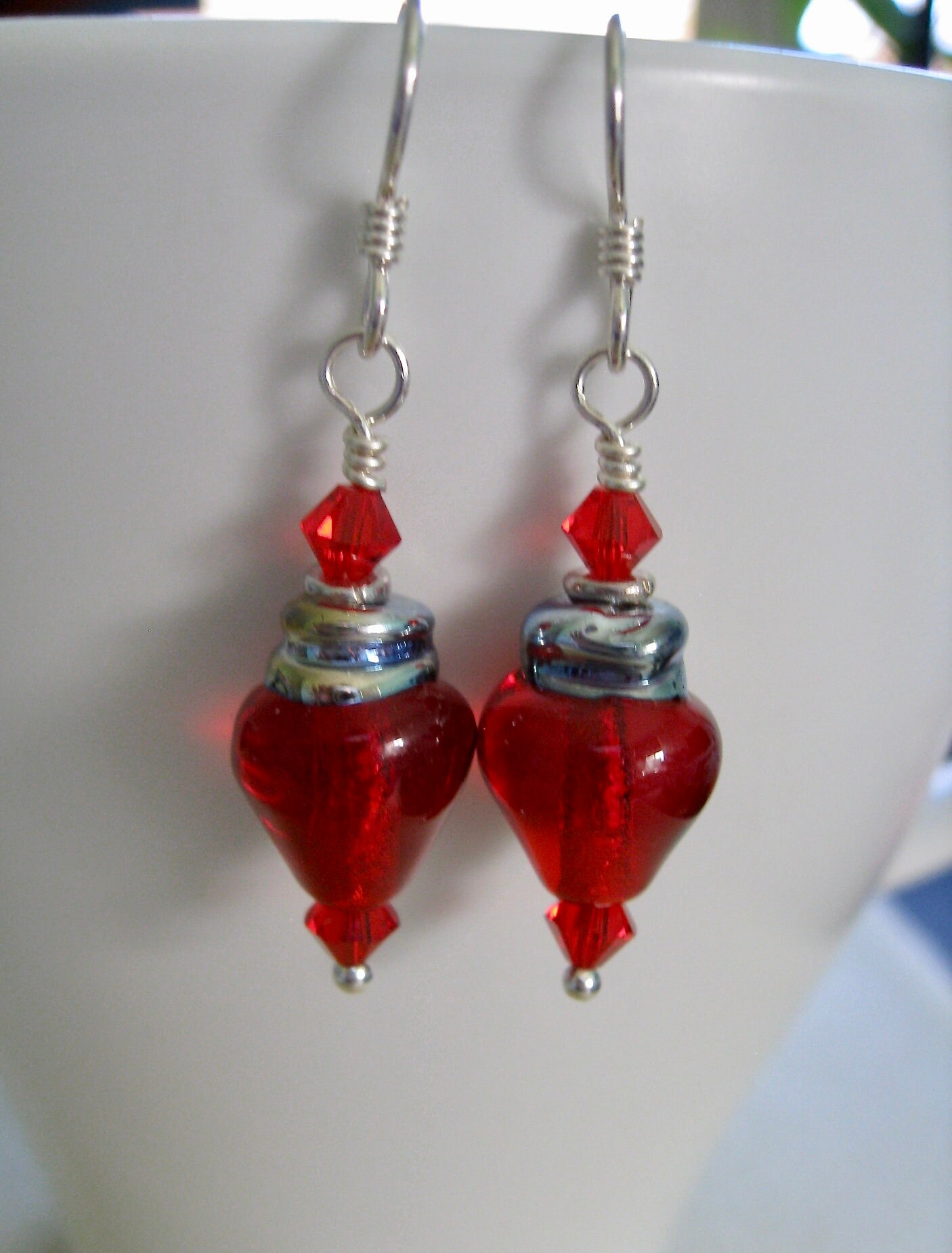 Bright Red Holiday Light Bulb Earrings - Etsy
