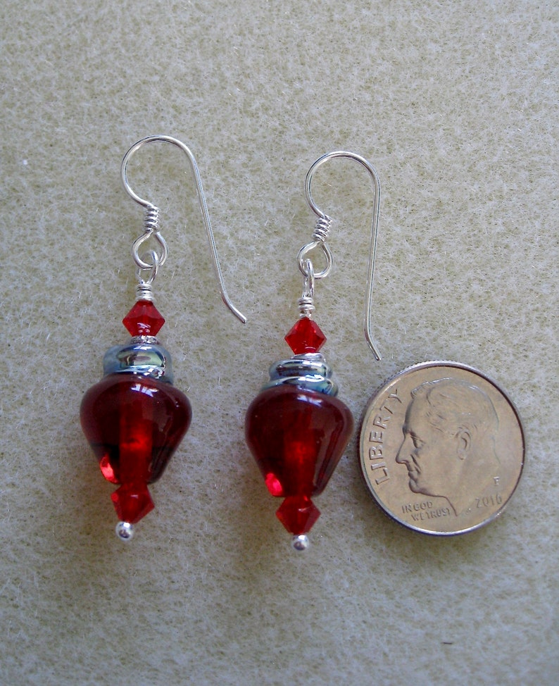 Bright Red Holiday Light Bulb Earrings - Etsy
