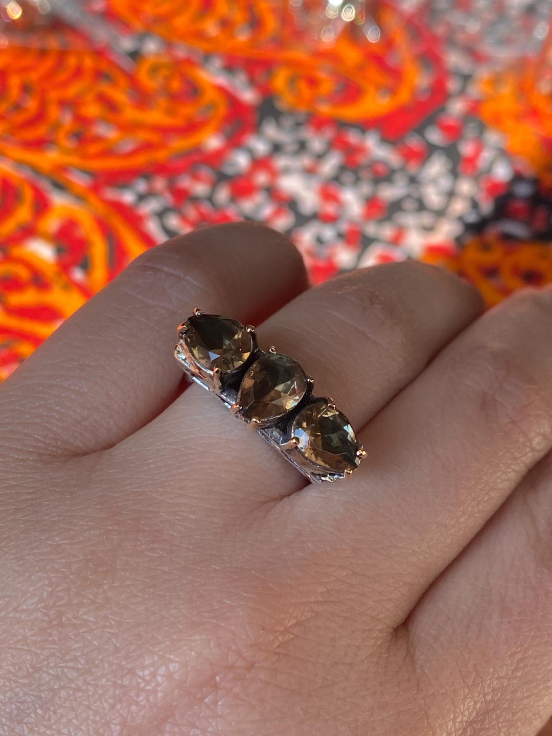 Handmade Three-stone Zultanite Ring: Turkish Sterling Silver Ottoman ...