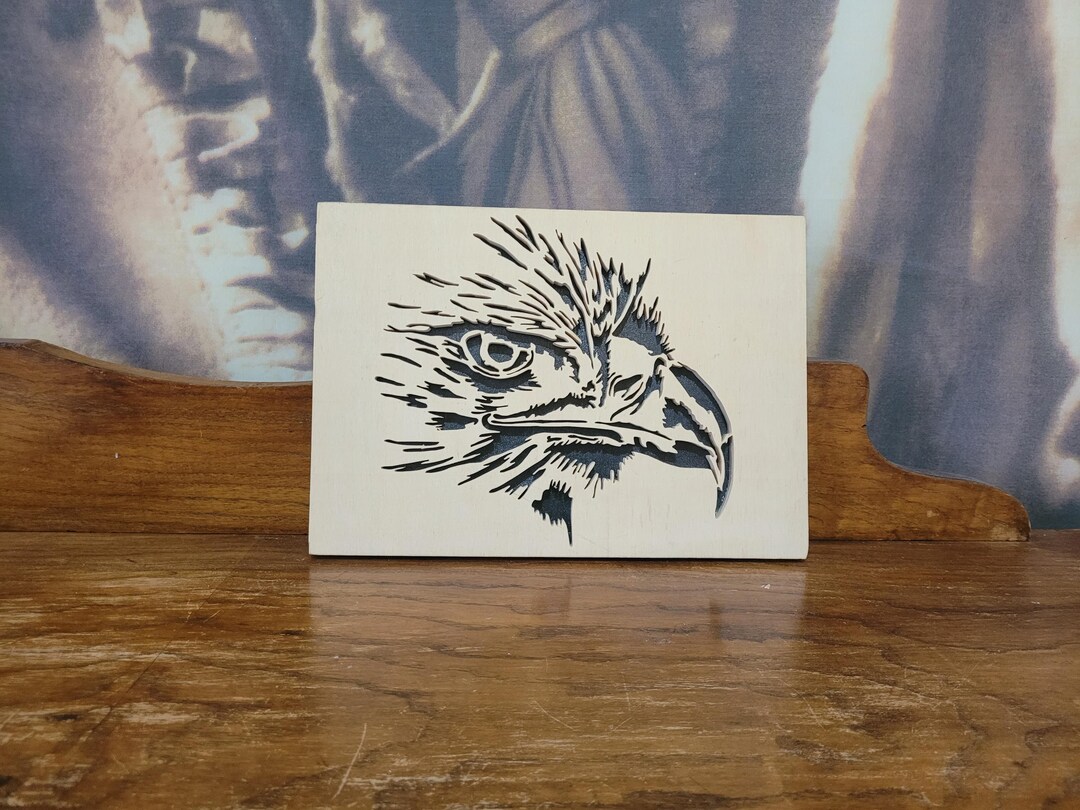 Handmade Scroll Saw Eagle Head Home Decor - Etsy