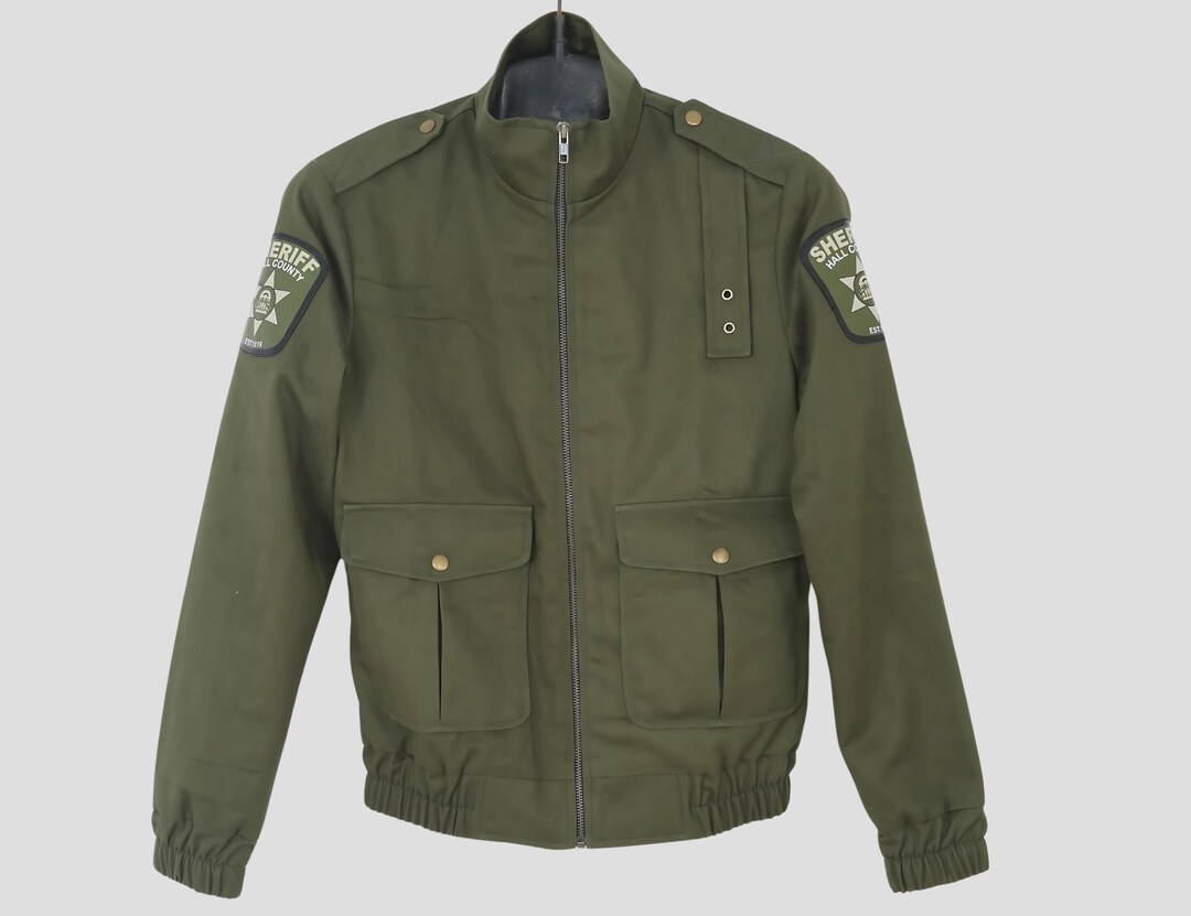 Sheriff Green Cotton Jacket - Etsy