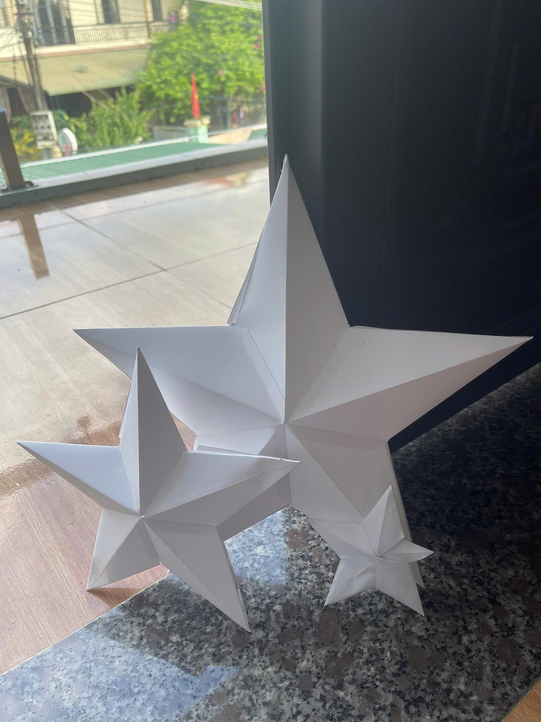 3D Paper Star Decoration Set - Etsy