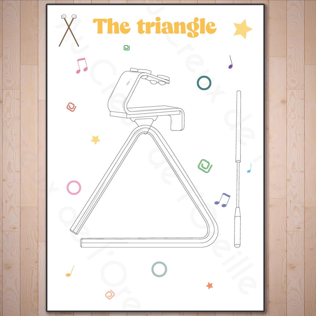 Triangle Educational Sheet | Printable PDF | JPG | PNG | Musical ...