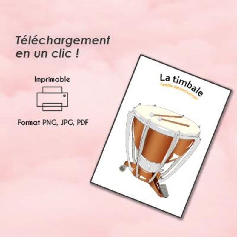 Timpani Color Sheet | Printable PDF | JPG | PNG | Musical Instrument ...