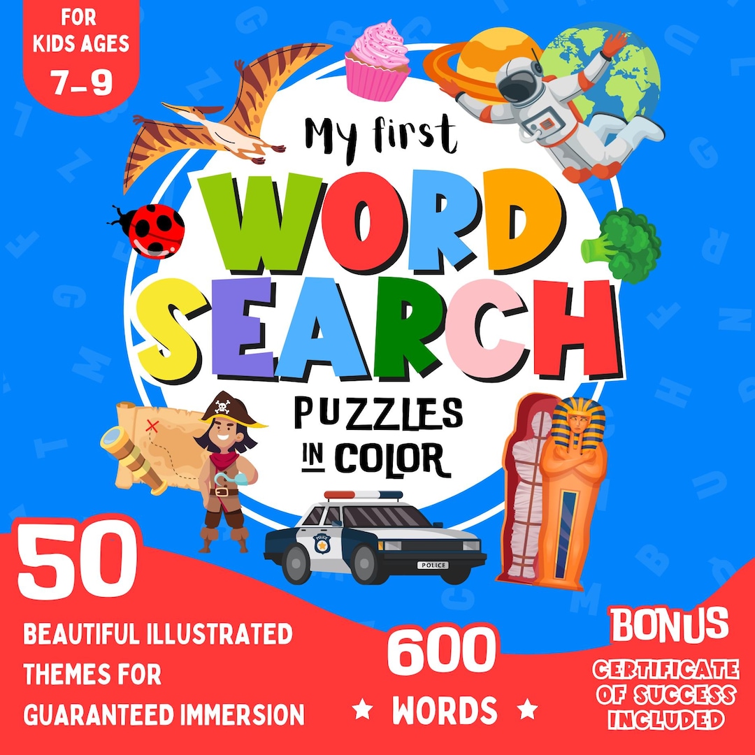 My First Word Search Puzzles Book for Children in COLOR – Fully ...