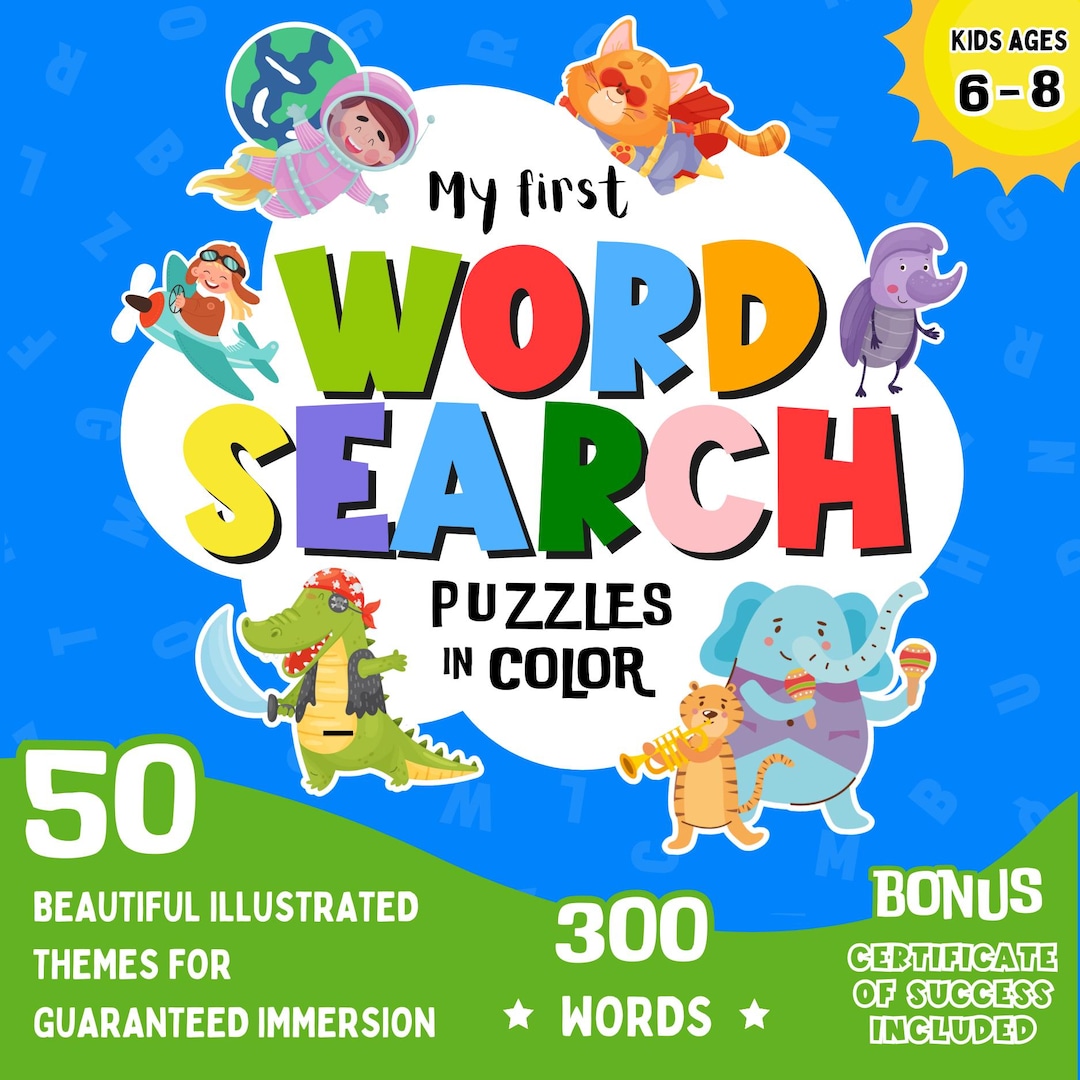 My First Word Search Puzzles Book for Children in COLOR – Fully ...