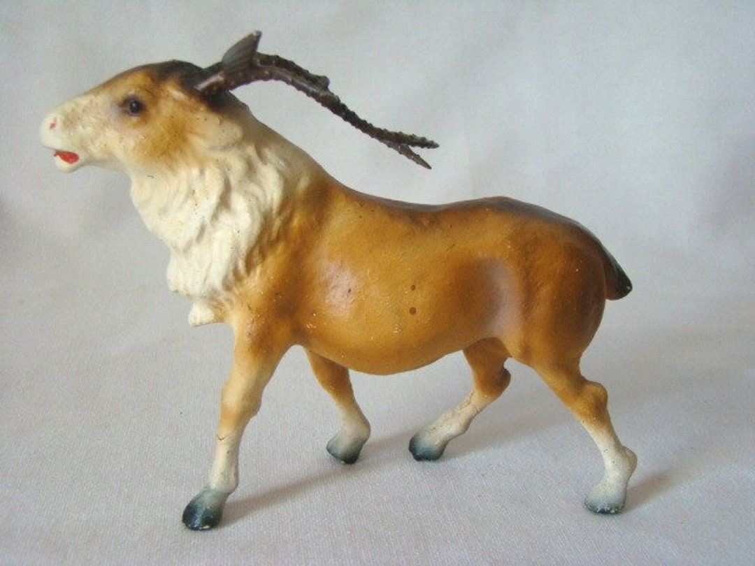 Antique CHRISTMAS REINDEER Composition & Lead Antlers, Japan - Etsy