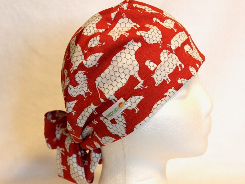 Surgical Scrub Hat, Animal, Vet Cap, Chicken, Cow, Pig, Scrub Hats ...