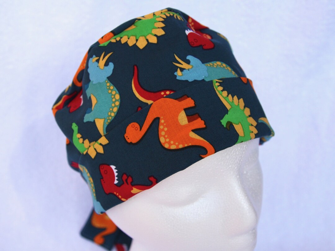 Pediatric Scrub Hats, Scrub Hats, Scrub Caps, Scrub Cap, Pediatric, Surgical Hat, Dinosaurs ...