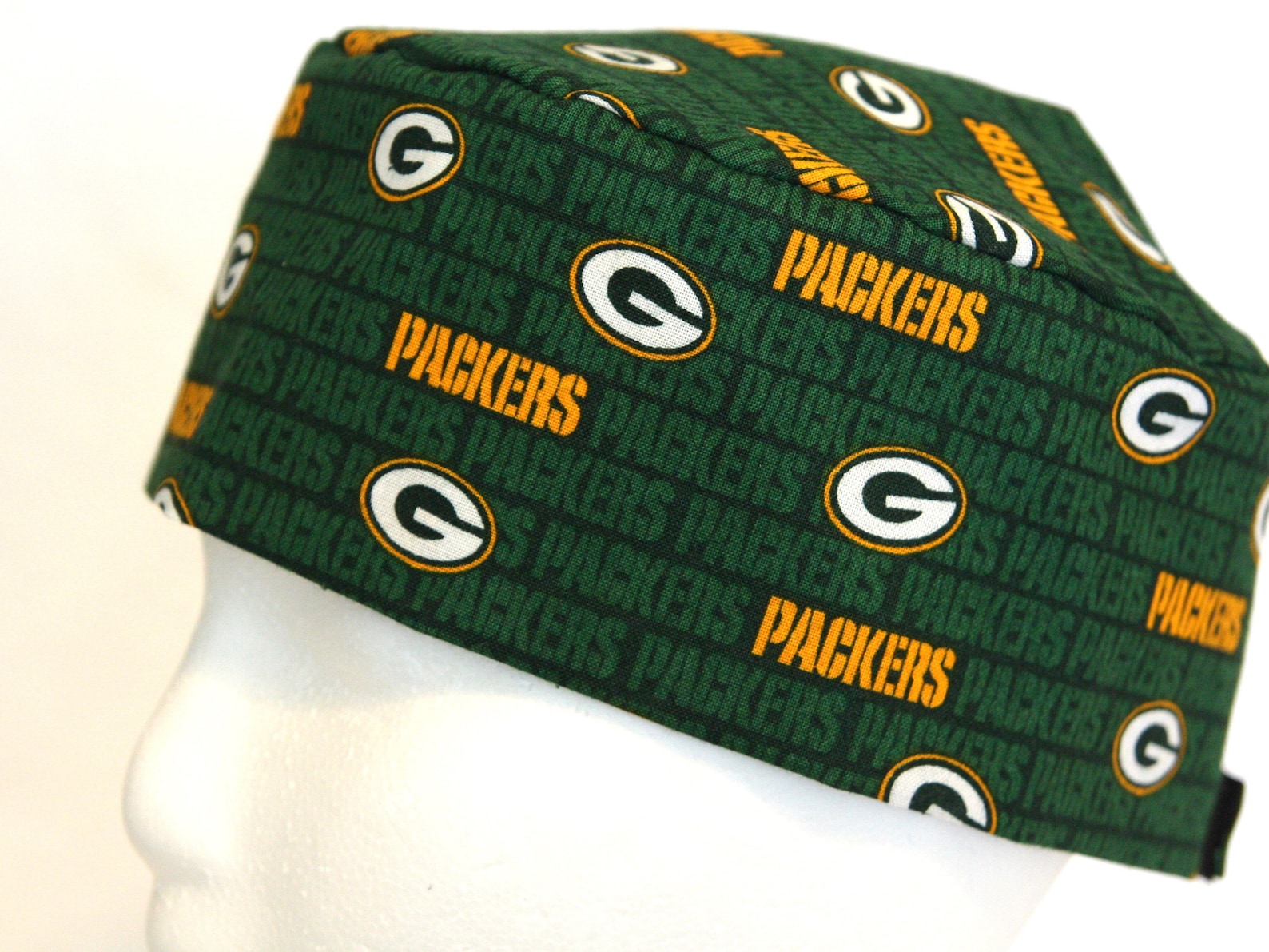 Green Bay Packers Mens Scrub Caps No Cuff Men's No Fold - Etsy