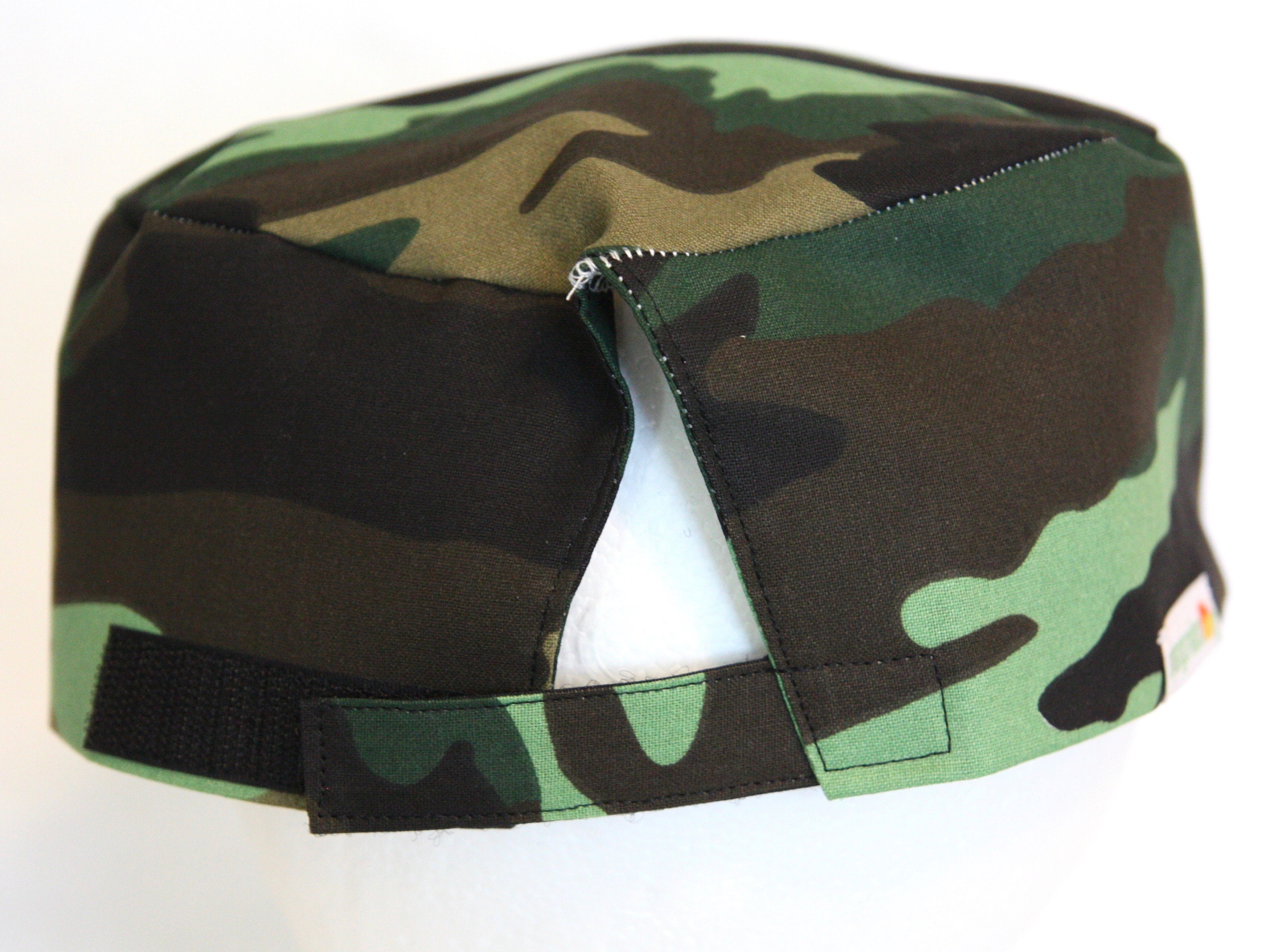 Camouflage Men's Scrub Caps Men's Scrub Hats | Etsy