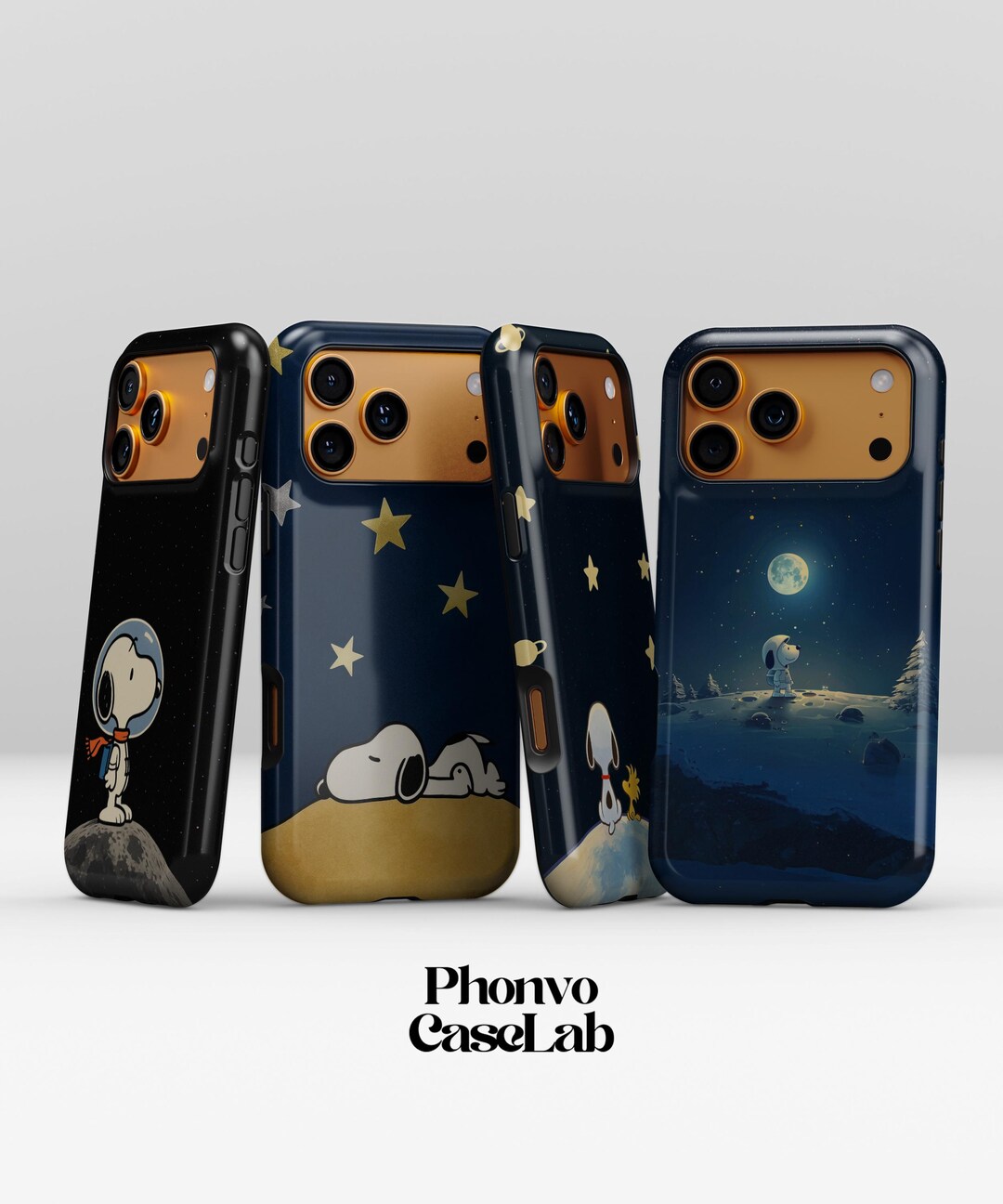 Snoopy Astronaut Phone Case: Starry Night Cover for Iphone, Samsung ...