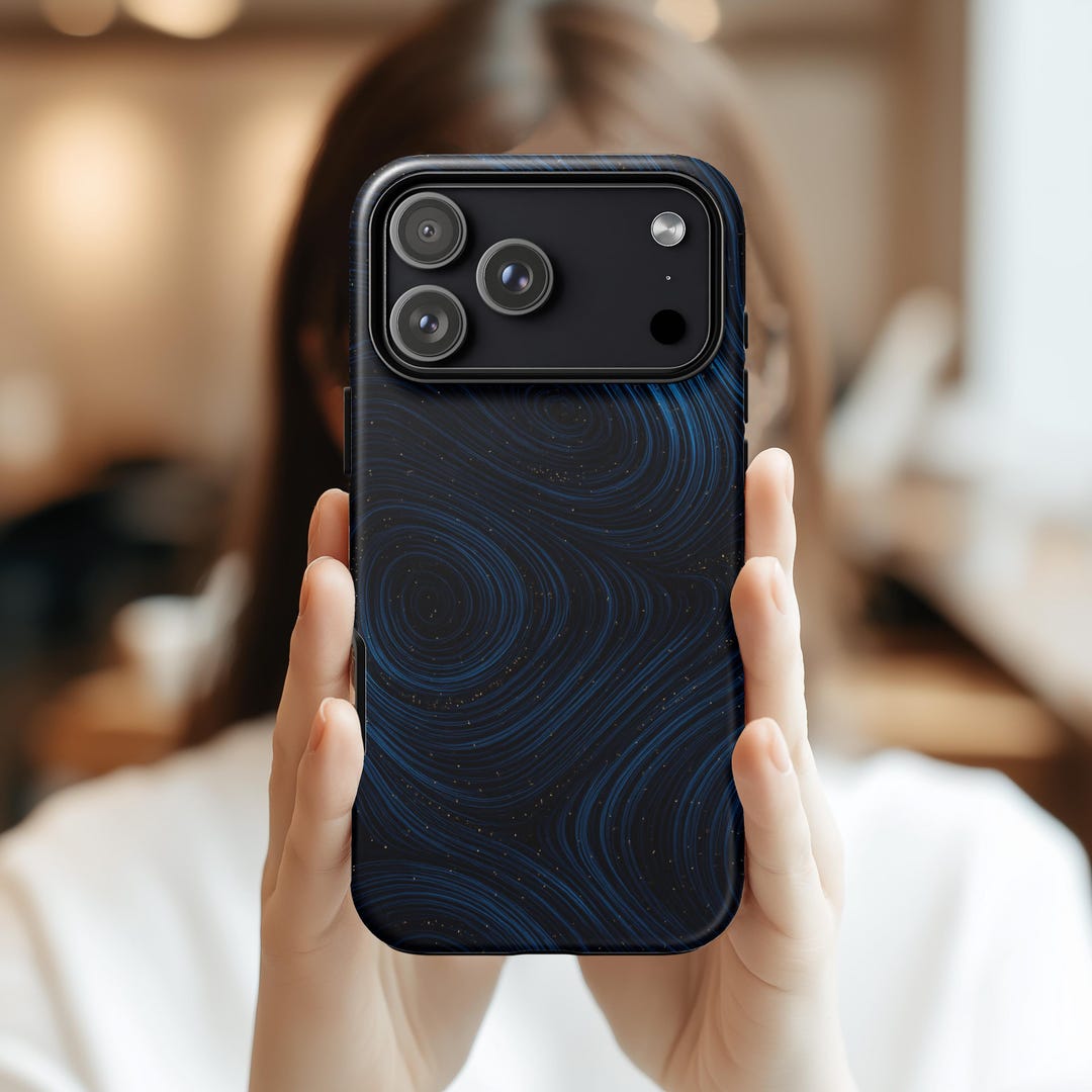 Midnight Swirl Night Sky Phone Case: Starry Celestial Cover for Iphone ...