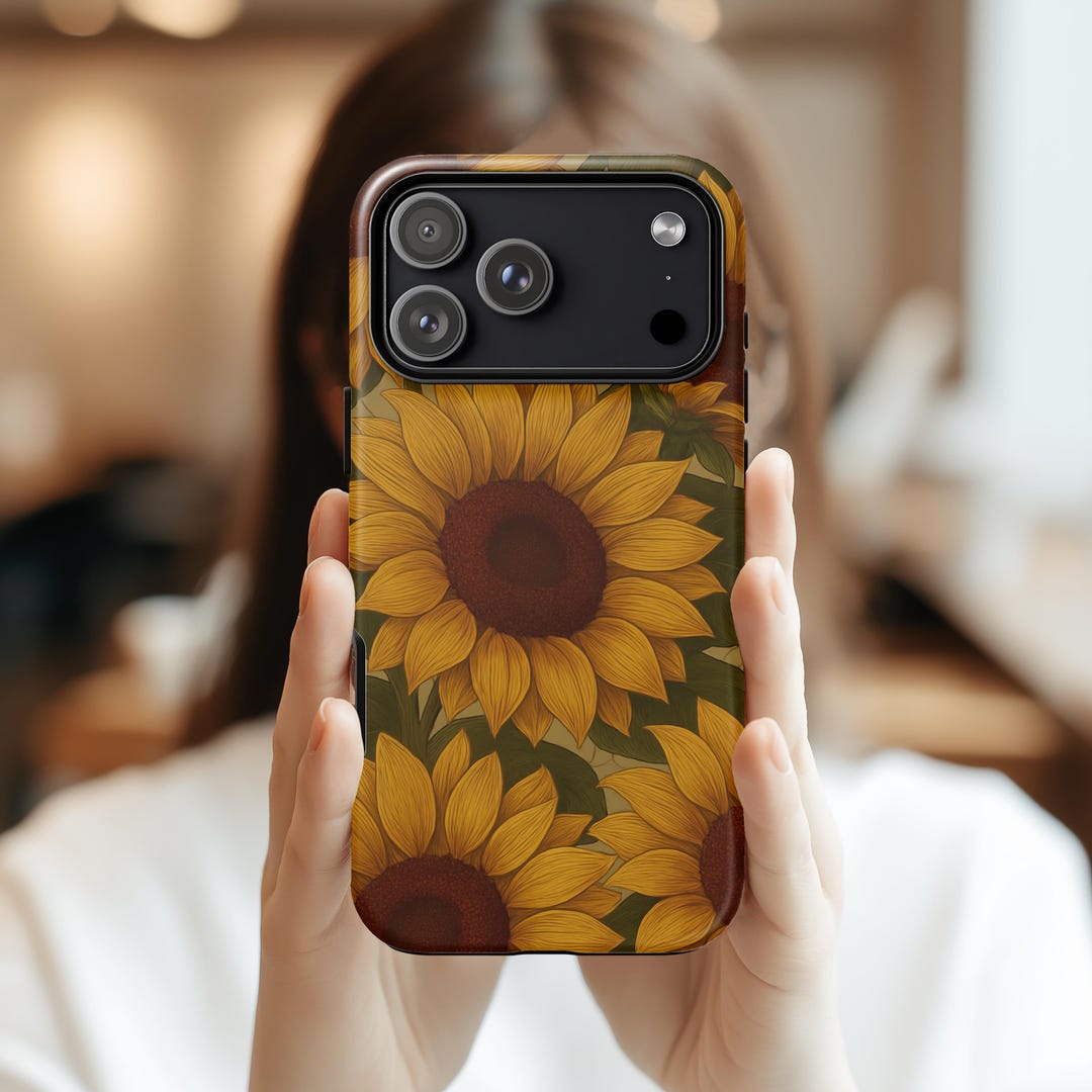 Yellow Green Phone Case: Sunflower Design Cover for Iphone, Samsung ...