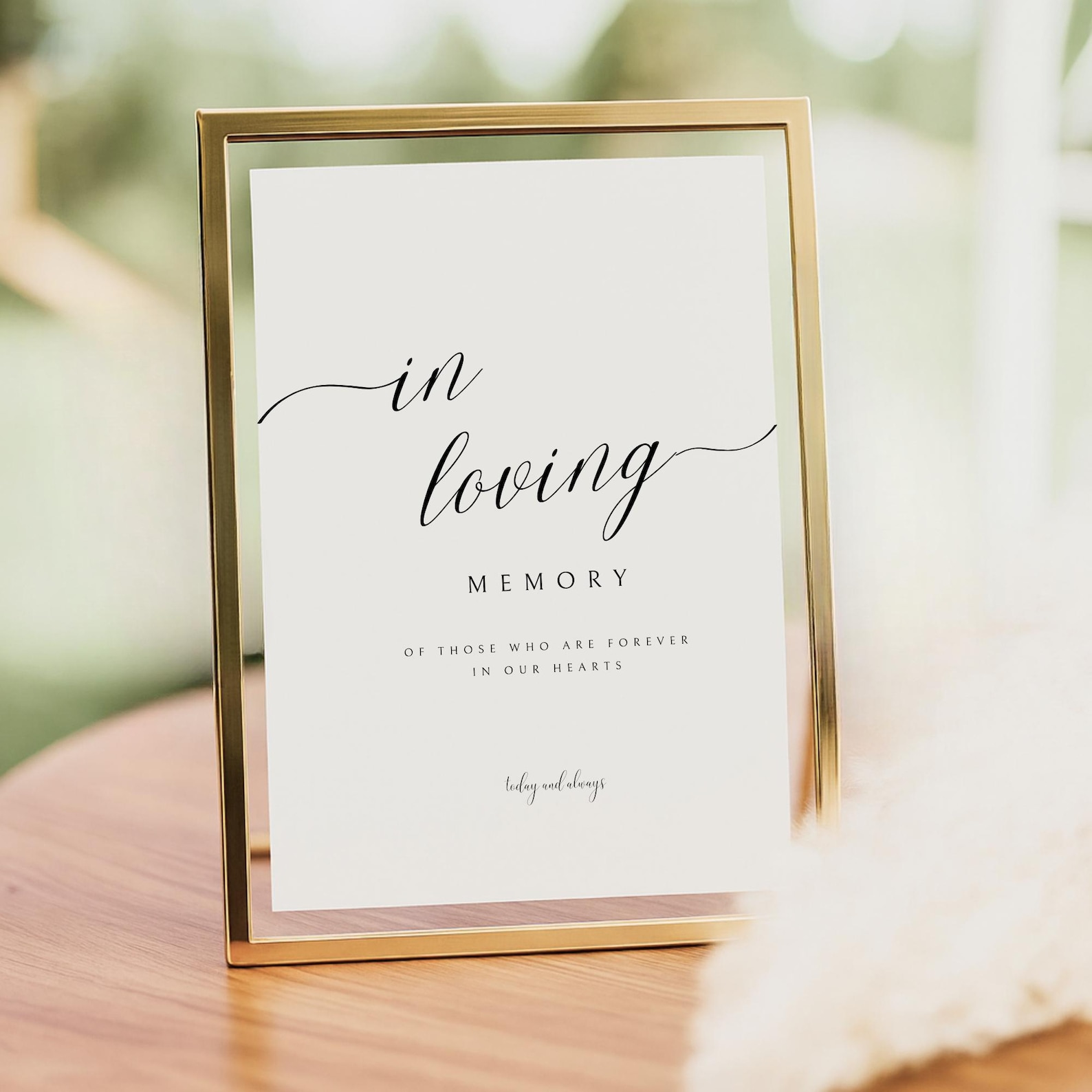 In Loving Memory Wedding Sign, Wedding Sign Grandparents, Memory Sign ...