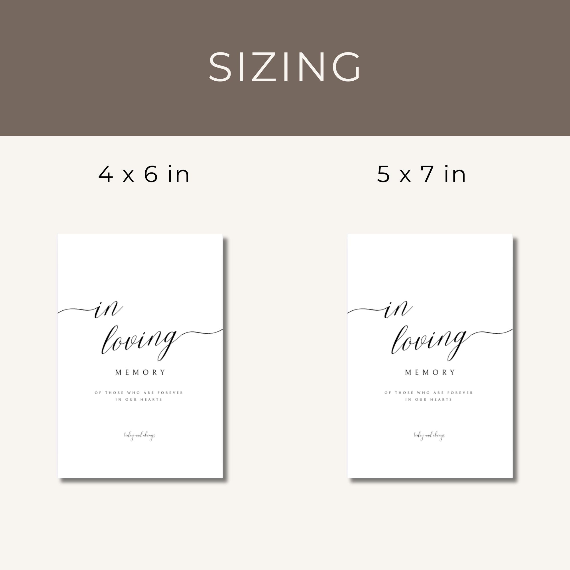 In Loving Memory Wedding Sign, Wedding Sign Grandparents, Memory Sign ...