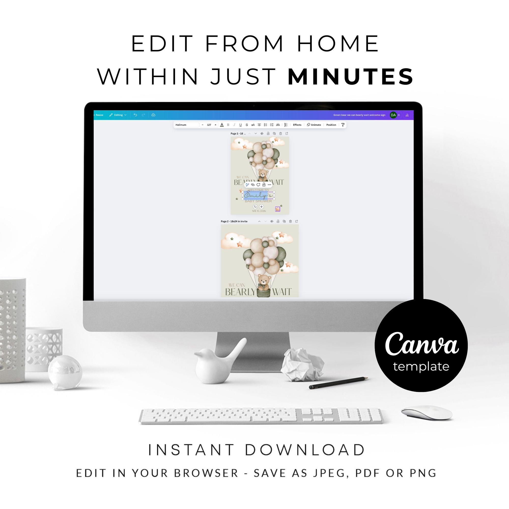 Twenty Fine Birthday Invitation Template | Modern Canva Invite (digital ...