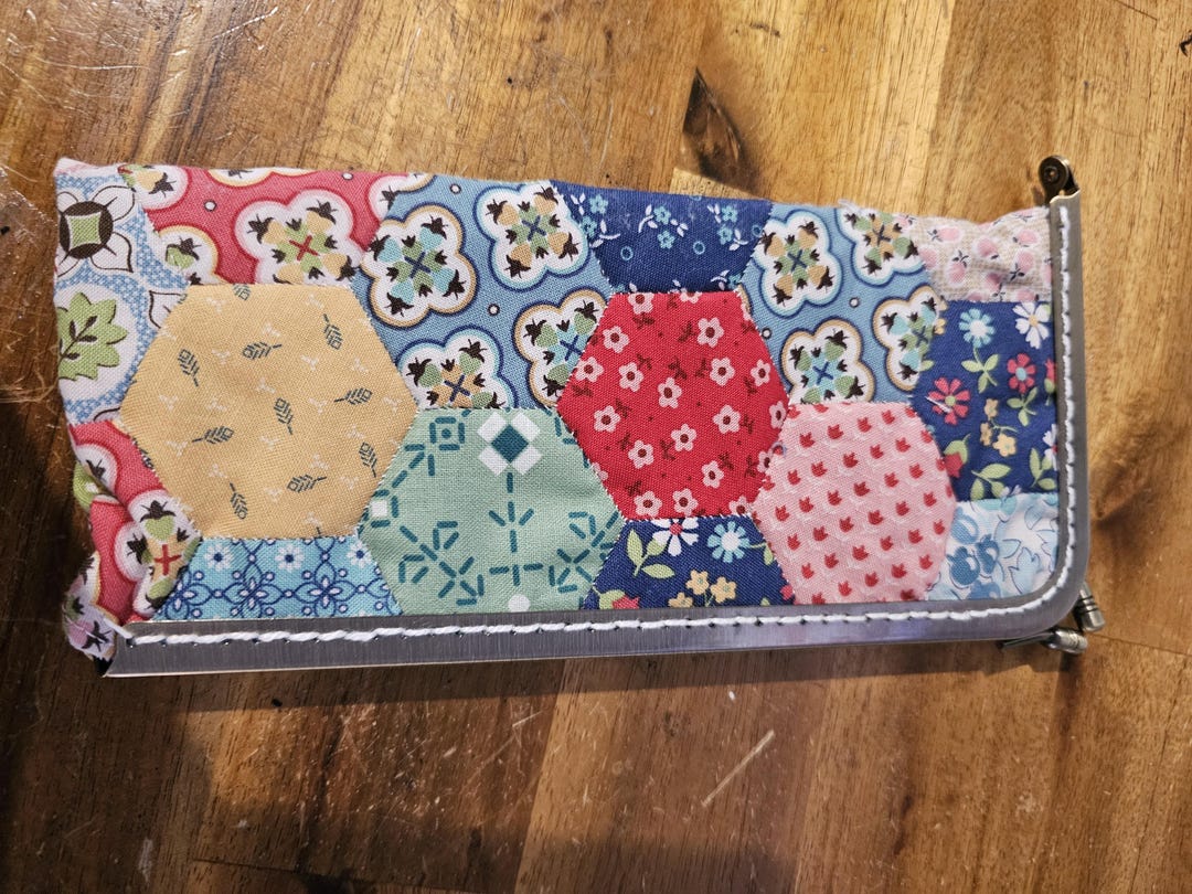 Handmade Hand-stitched Hexagon Cell Phone Clutch (can Add Your Own ...